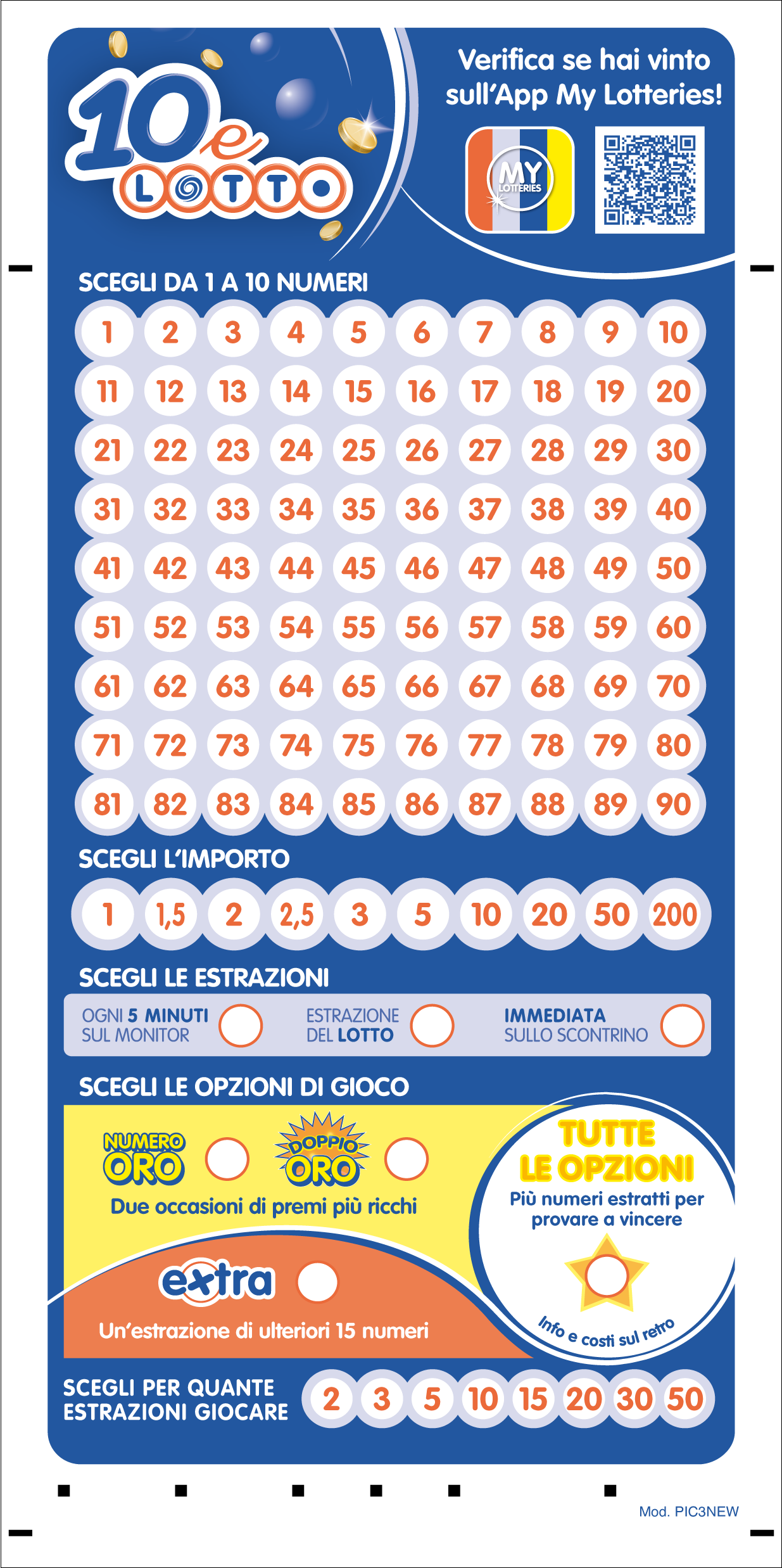 Come si gioca al 10eLotto: guida facile per compilare la schedina ...